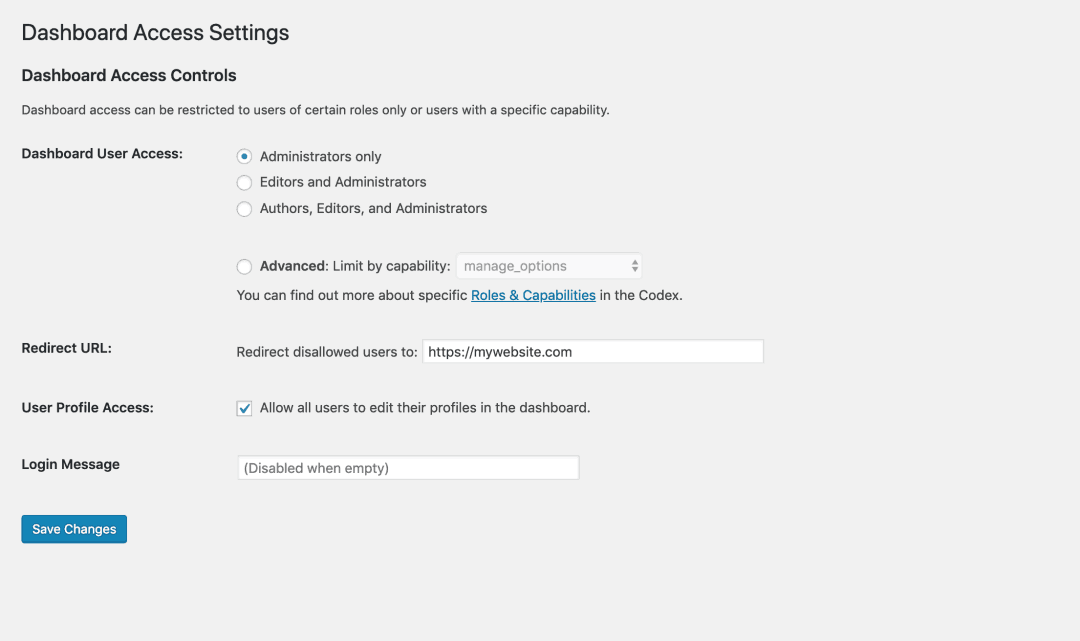 Hide The Wordpress Dashboard From Users Yoohoo Plugins