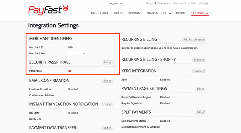 How To Get Your PayFast Merchant Information - Yoohoo Plugins