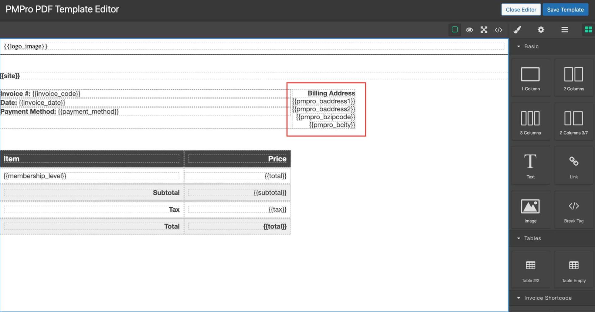 Display Members Billing Address Fields In Paid Memberships Pro Pdf Yoohoo Plugins 
